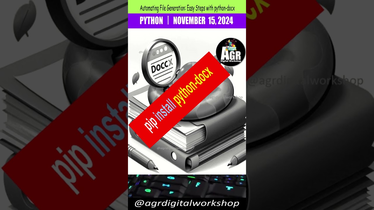 #PyFull_003 - Automating File Generation in Python: Easy Steps with #python-docx |  #word-document
