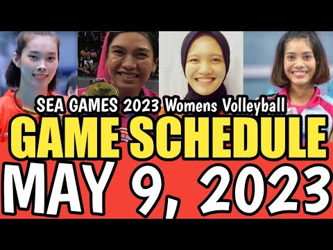 SEA GAMES 2023 WOMENS VOLLEYBALL GAME SCHEDULE MAY 9, 2023 #seagames2023 #gameschedule #volleyball