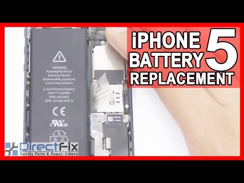 New iPhone 5 battery Replace Repair shown in 5 Minutes
