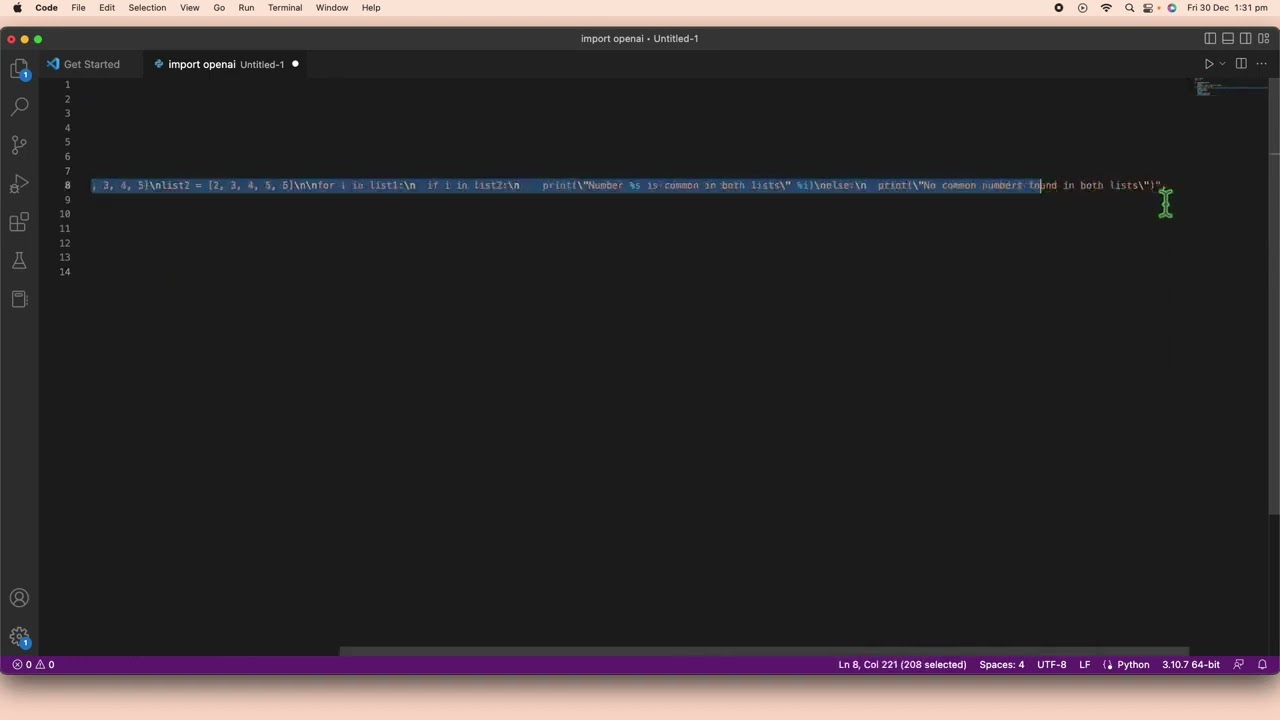 How to Create AI Code Generator with OpenAI and Python