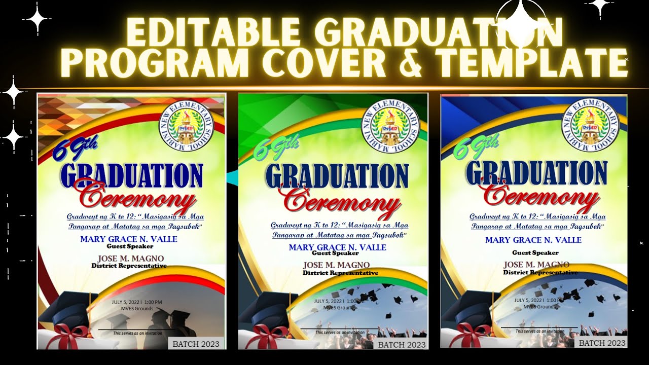 GRADUATION PROGRAM COVER/TEMPLATE