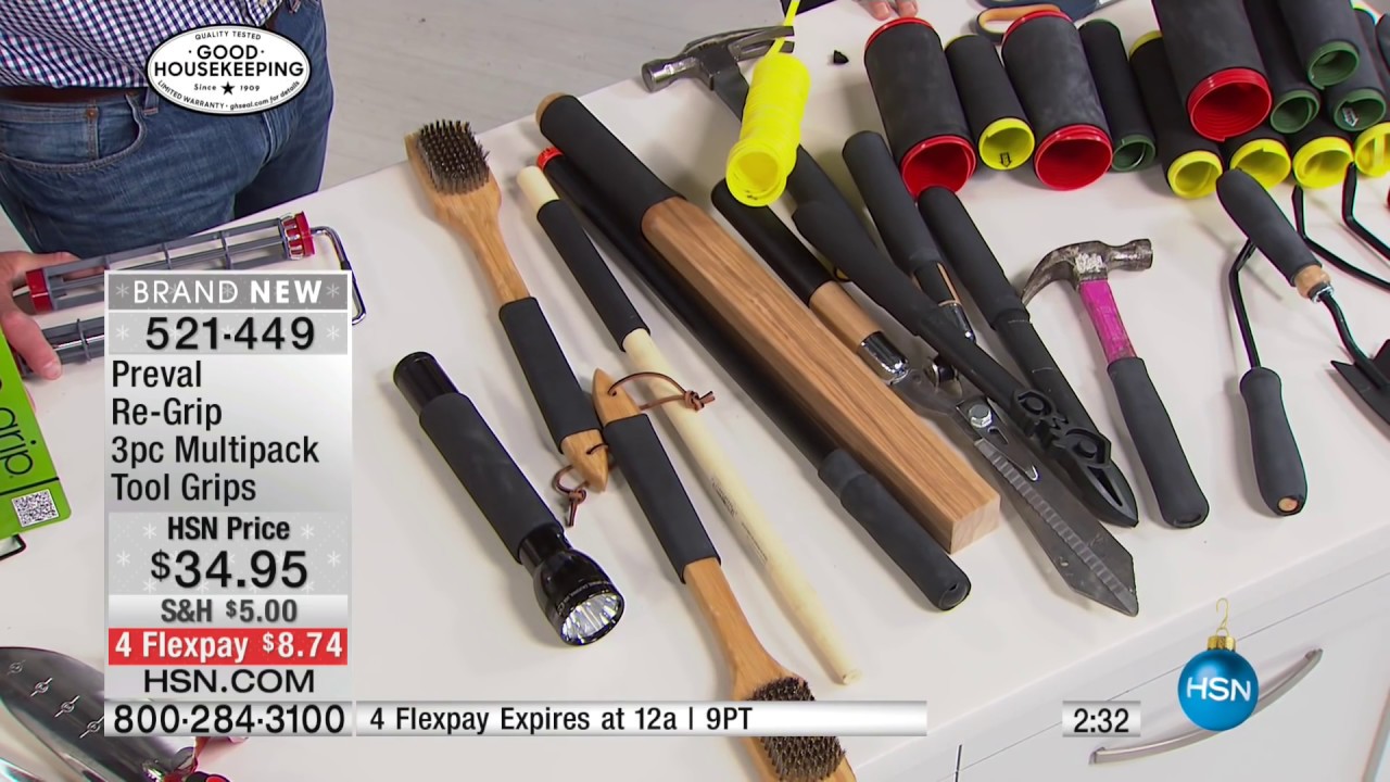 Preval Re-Grip 3-piece Multipack Tool Grips | HSN