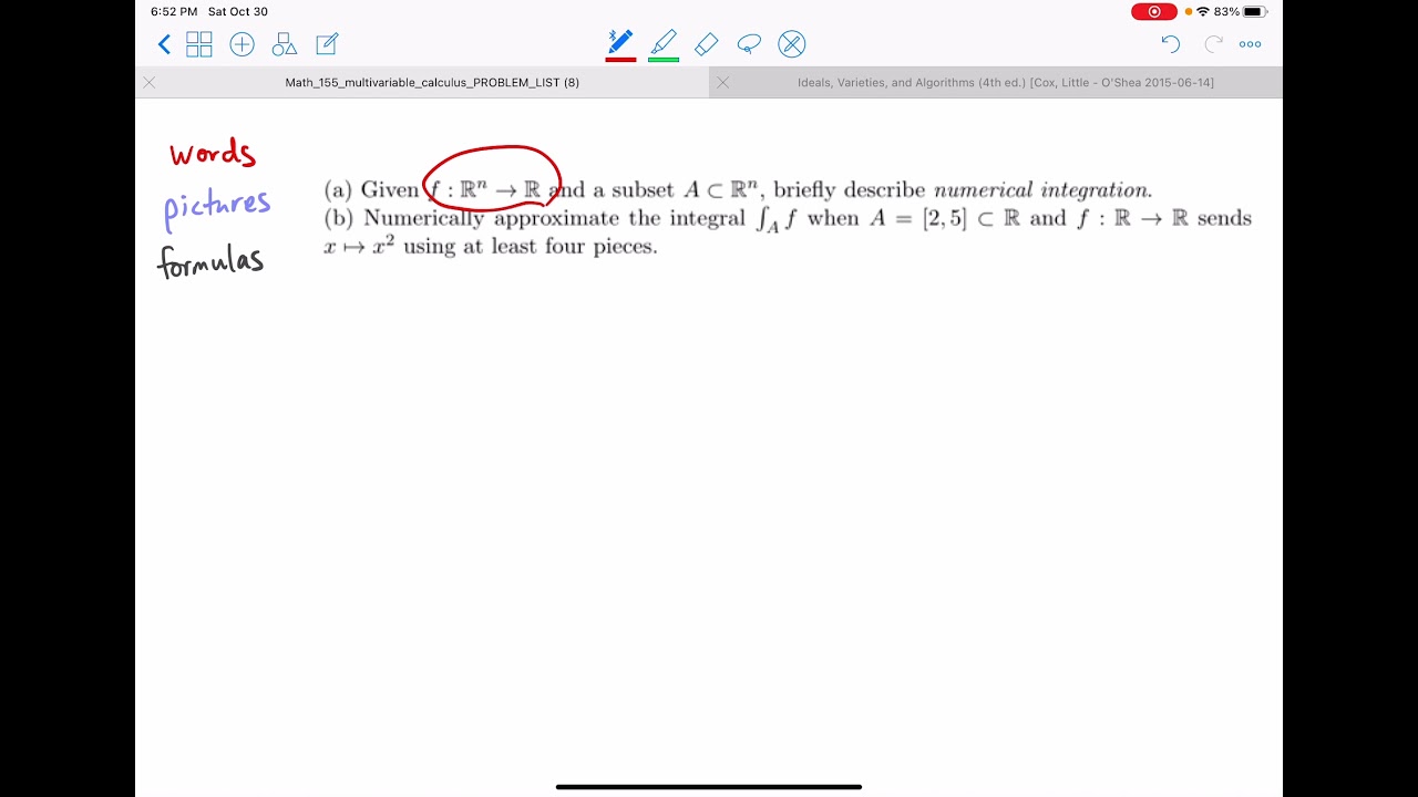 Problem 42. Numerical integration in one dimension