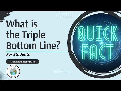 What is the Triple Bottom Line? - For Students