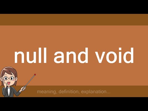 null and void