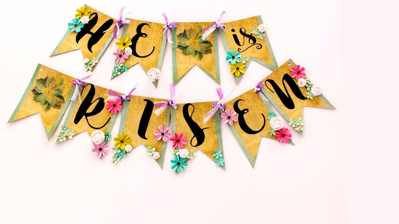 Easter Banner Craft Tutorial
