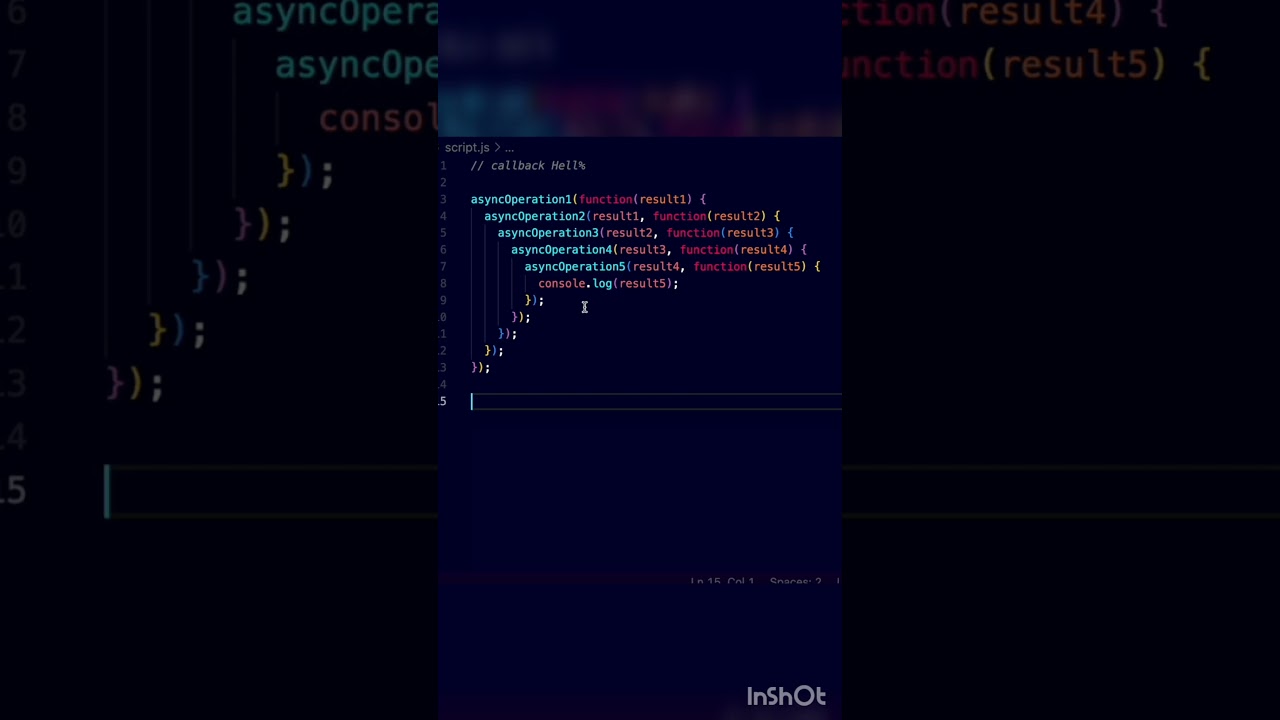 What is Callback Hell and How You Can Avoid it #shorts #short #youtube #reactjs