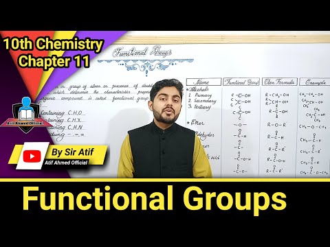 Functional group class 10 chemistry | 10th class chemistry ch 11 functional groups in hindi urdu