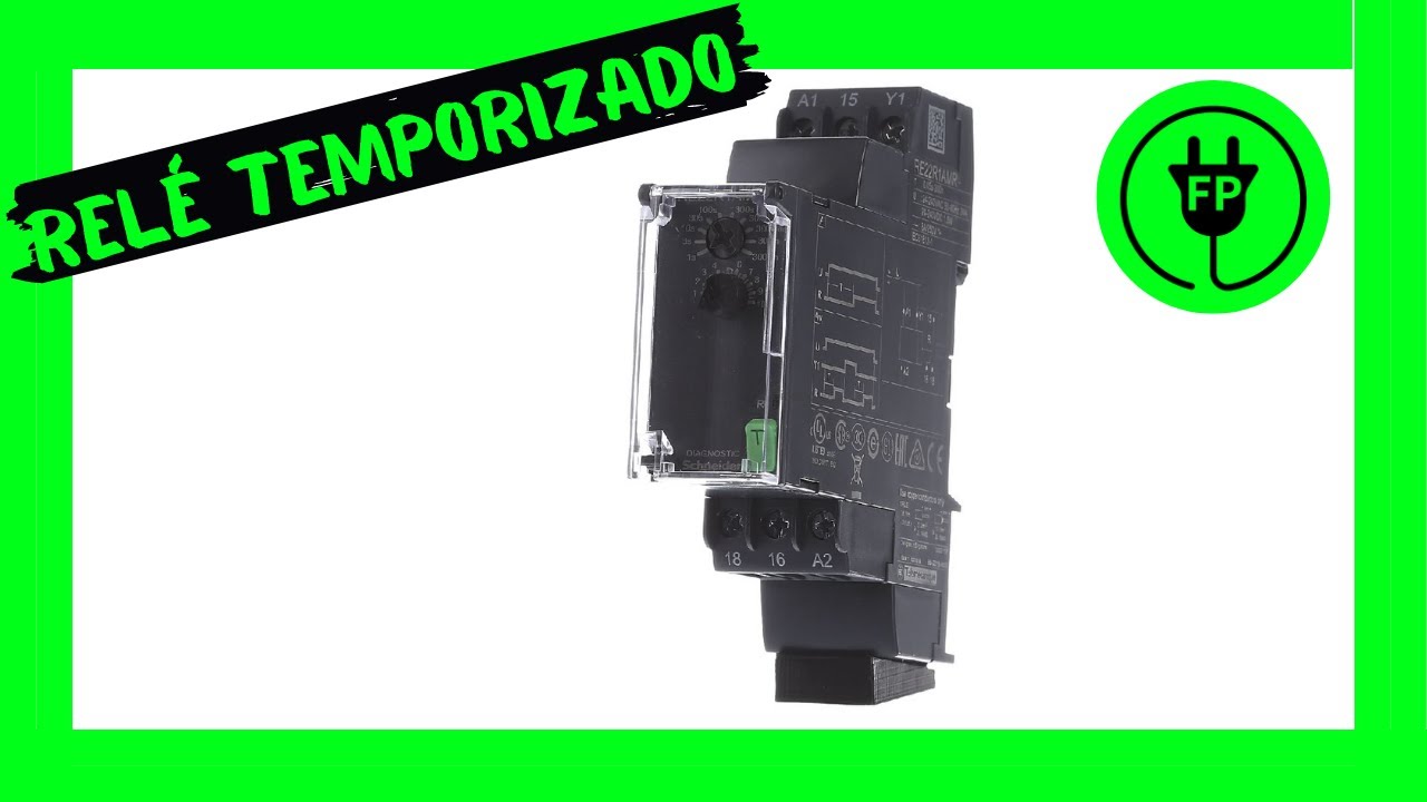 Relé eléctrónico temporizado a la conexión Schneider RE22R1AMR