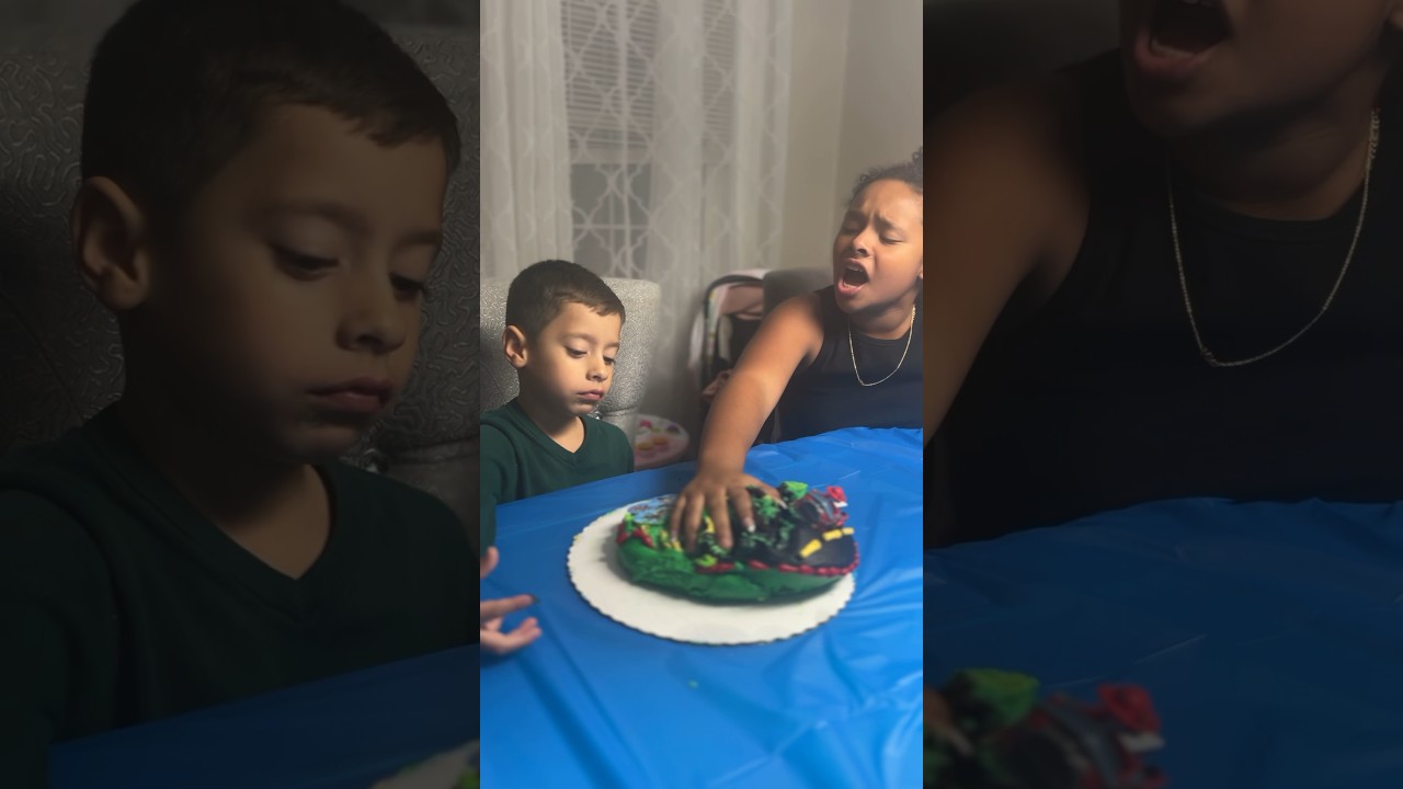 She ruined his favorite cake 😡