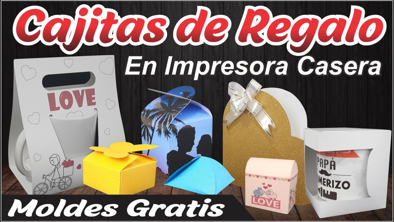 🤩Como HACER CAJAS de Regalo 🎁 Con DISTINTOS Materiales 🅳🅴🆂🅲🅰🆁🅶🅰 los Diseños GRATIS!!!