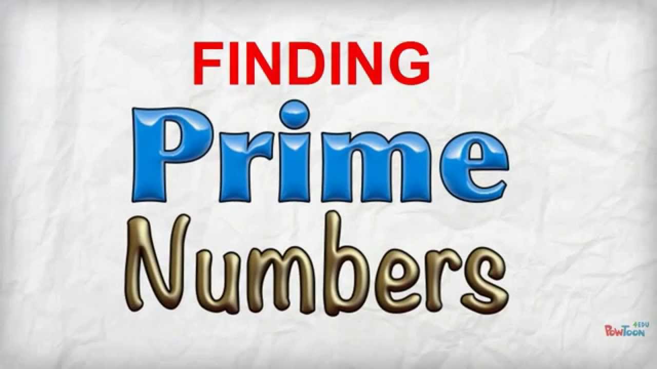 Finding Prime Numbers