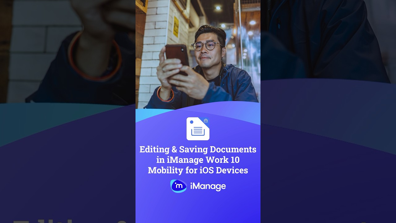 Editing and Saving Microsoft Word Documents in iManage Work 10 Mobility for iOS Devices #legaltech