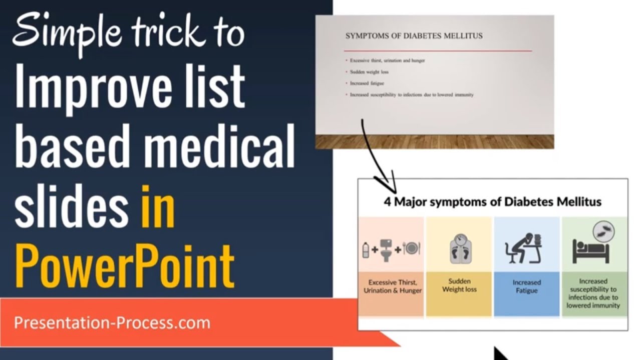 Simple Trick to Makeover List based PowerPoint Medical Slides