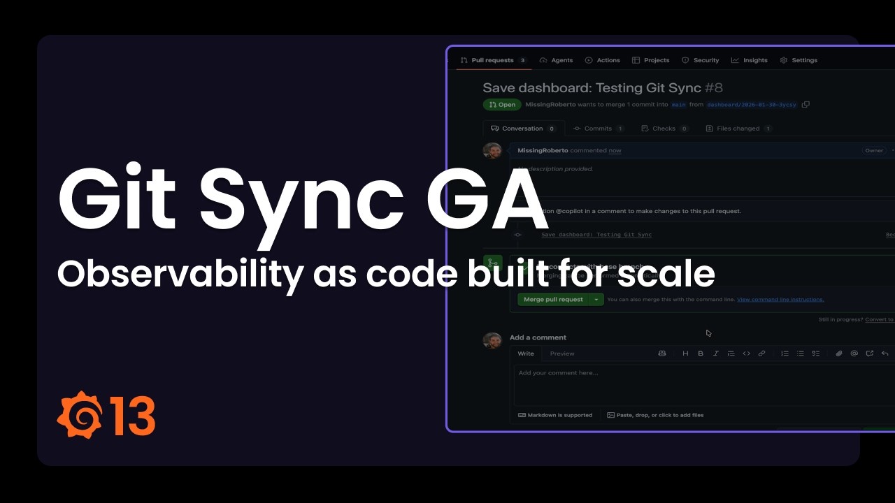 Git Sync: Observability as code built for scale | Demo | Grafana Labs