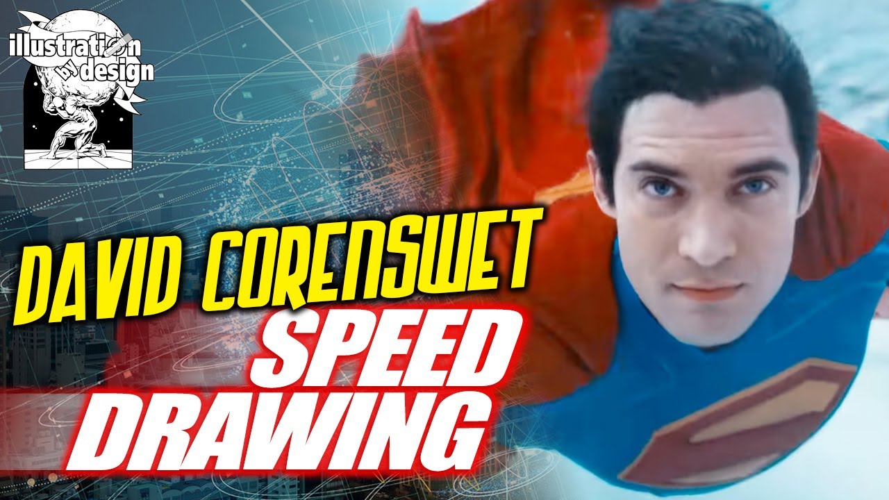 Drawing the New SUPERMAN David Corenswet | Epic Speed Portrait