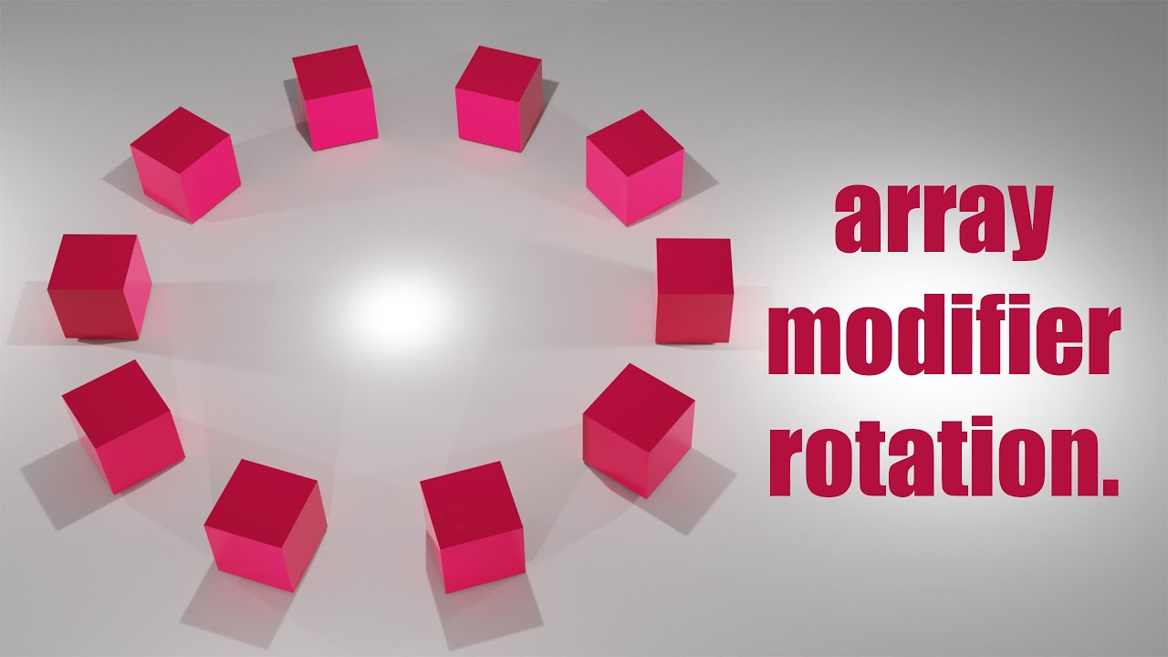 blender array modifier rotation apply for beginners-mds design
