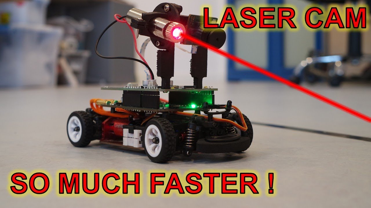 Arduino Line Follower Robot Upgrade : Laser CAMERA