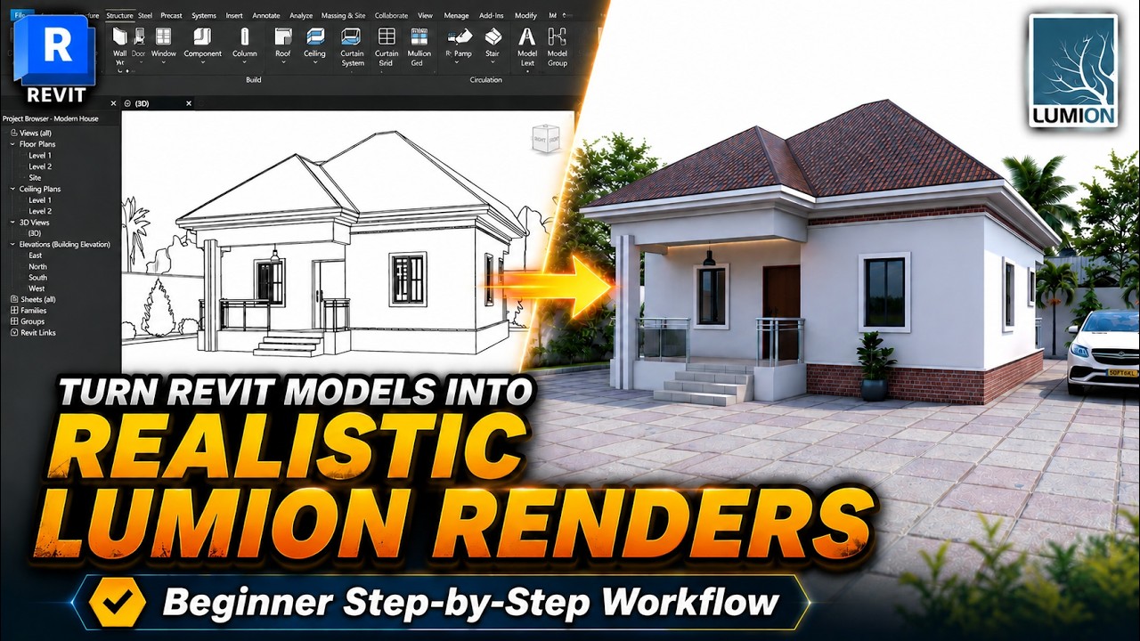 How to Render Revit Model in Lumion (Beginner Step-by-Step Tutorial)