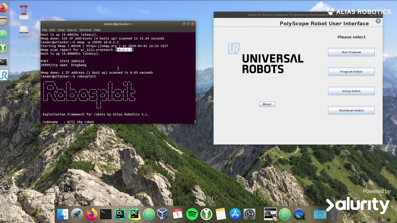 UR dashboard server enables unauthenticated remote control of core robot functions | ALIAS ROBOTICS