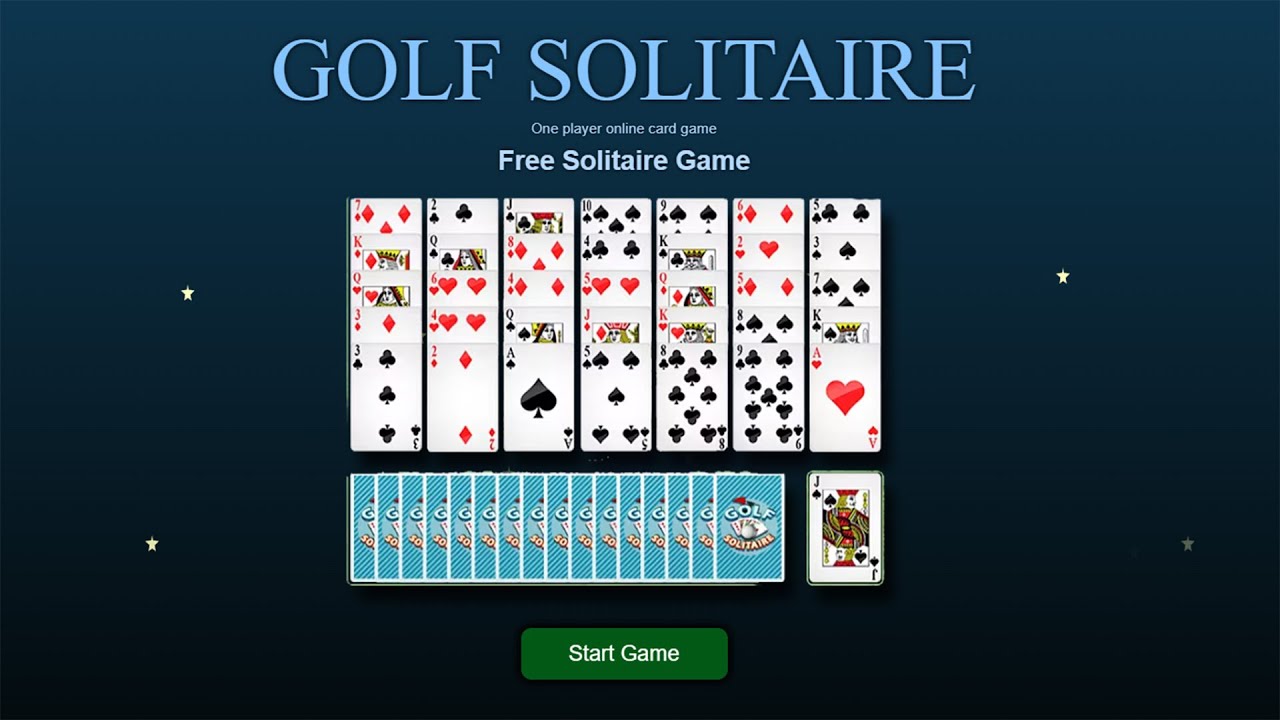 Golf Solitaire Online Game #solitaire #game
