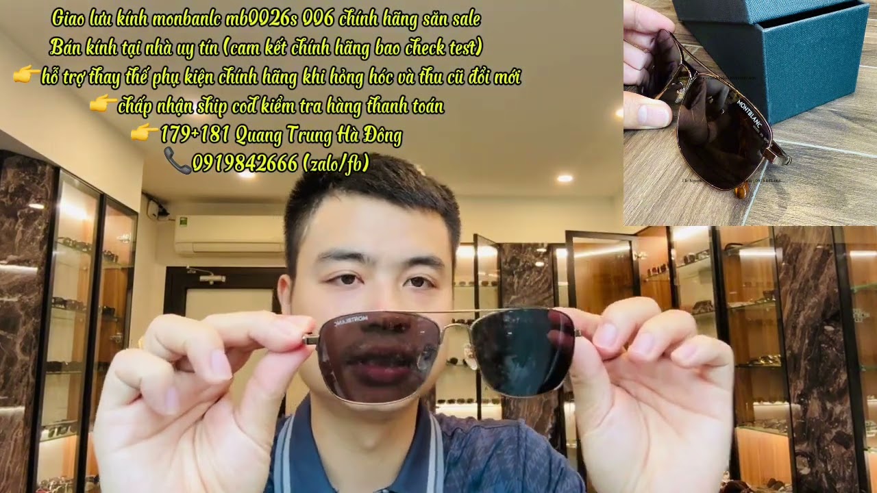 Authentic Monbanlc MB0026S 006 glasses on sale.