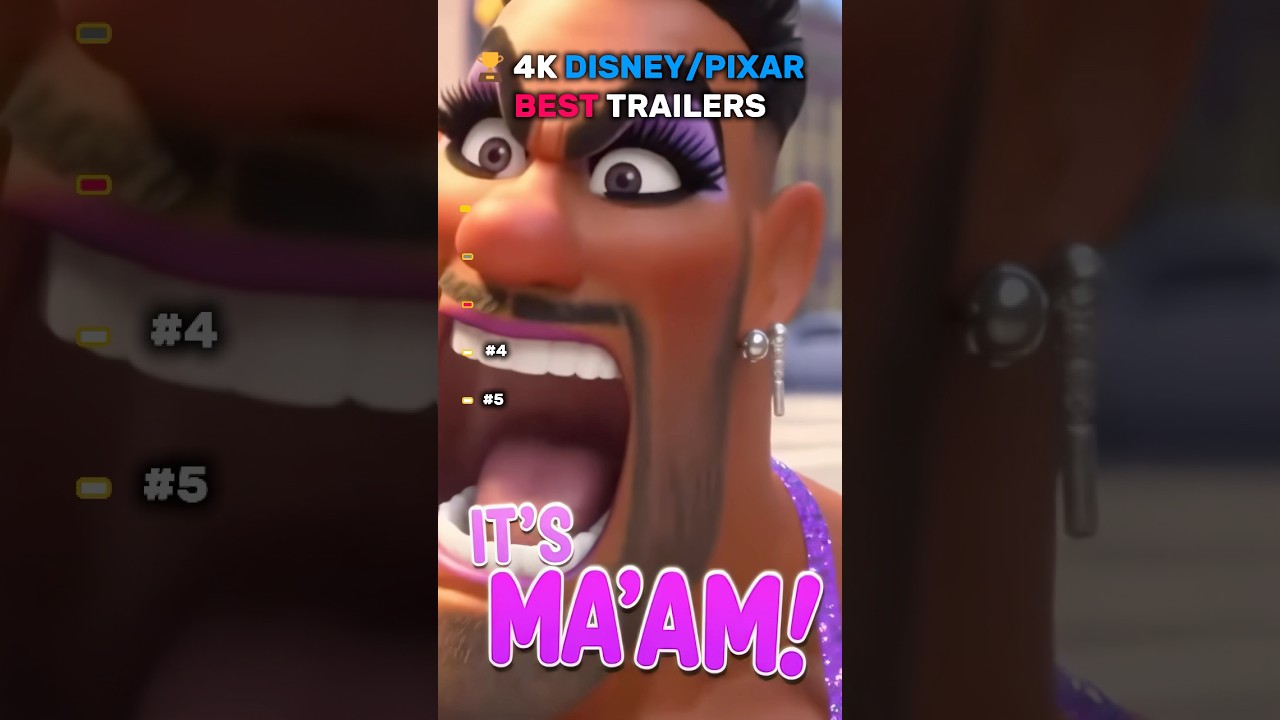 4K funny Disney Pixar animations trailers