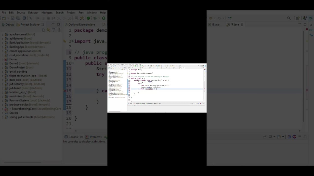 Java program to convert string to Integer