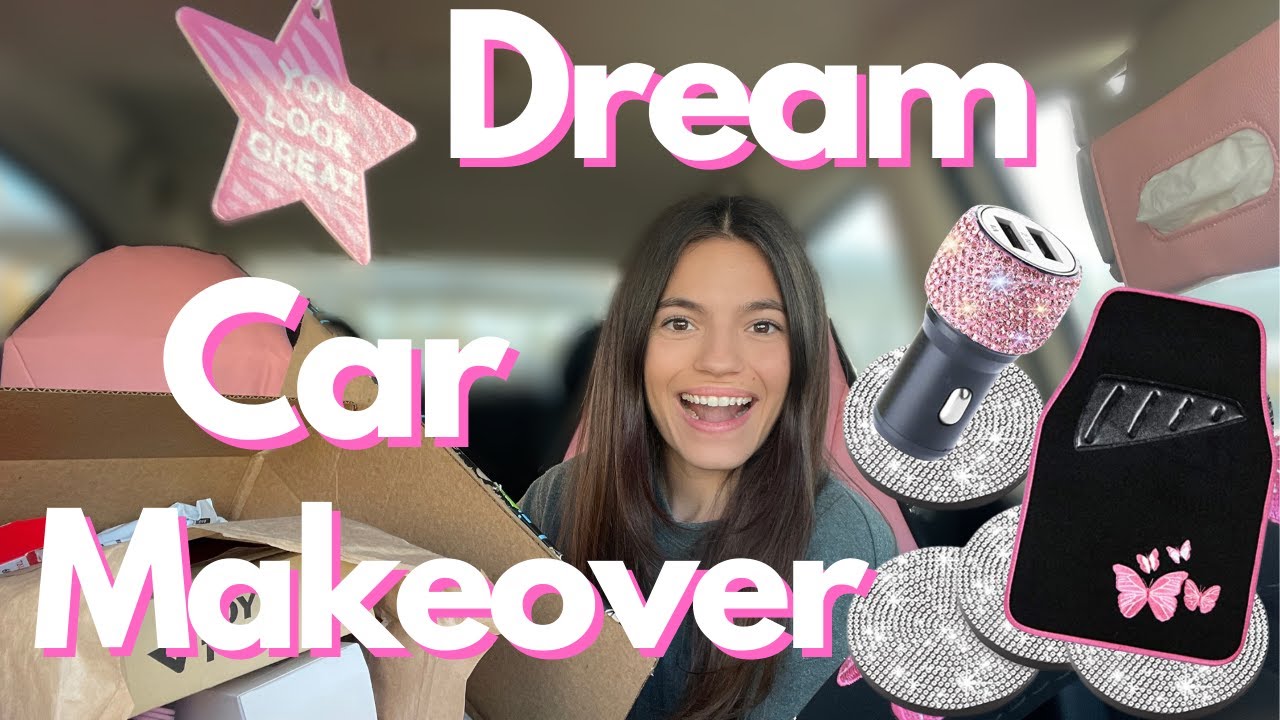 Extreme PINK Car Makeover 🥳 *pinterest aesthetic, girly dream car*