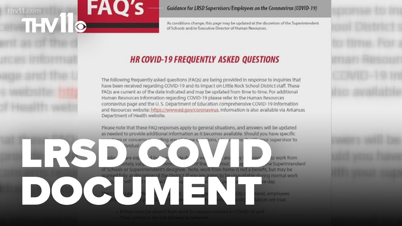 LRSD says 'poorly phrased' document will be adjusted