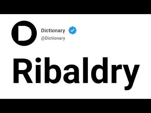 Ribaldry Meaning In English