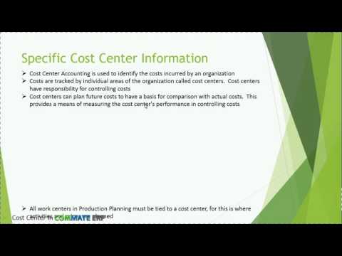 What is Cost Center?