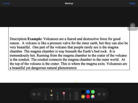 Description Text Structure