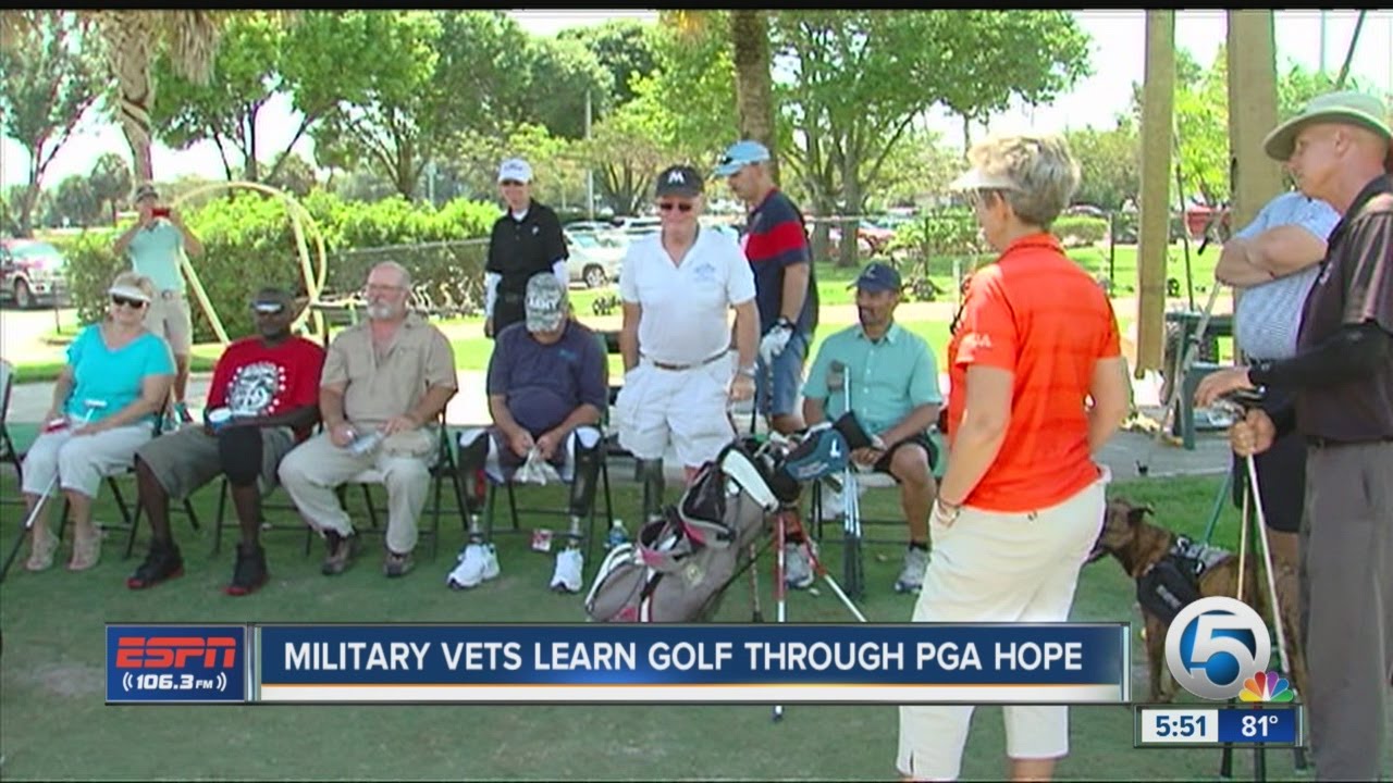 PGA Hope Teaches Military Veterans the Game of Golf