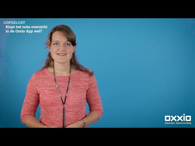 Het nota-overzicht in de Oxxio App | Oxxio