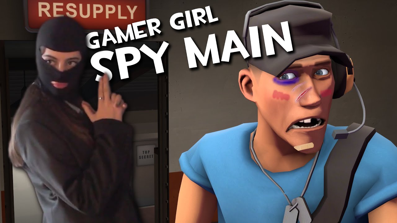TF2: EGirl Dresses Up As Spy Main (Off To Visit Your Mother)