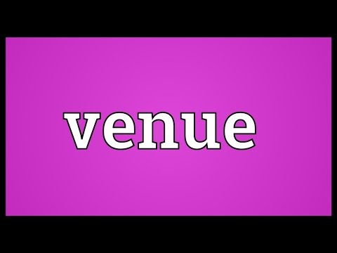 Venue Meaning