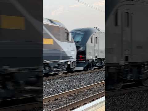 Delivery train passes through #canadianrailway #viarail