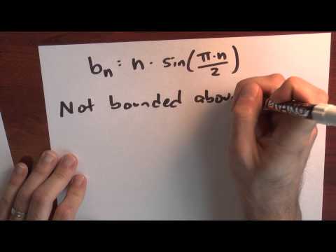 When is a sequence bounded? - Week 1 - Lecture 12 - Sequences and Series