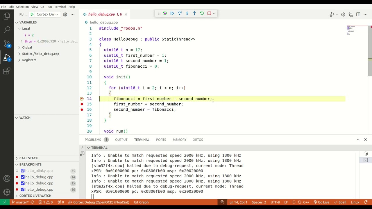 Debugging STM32 on VSCode using Cortex-Debug