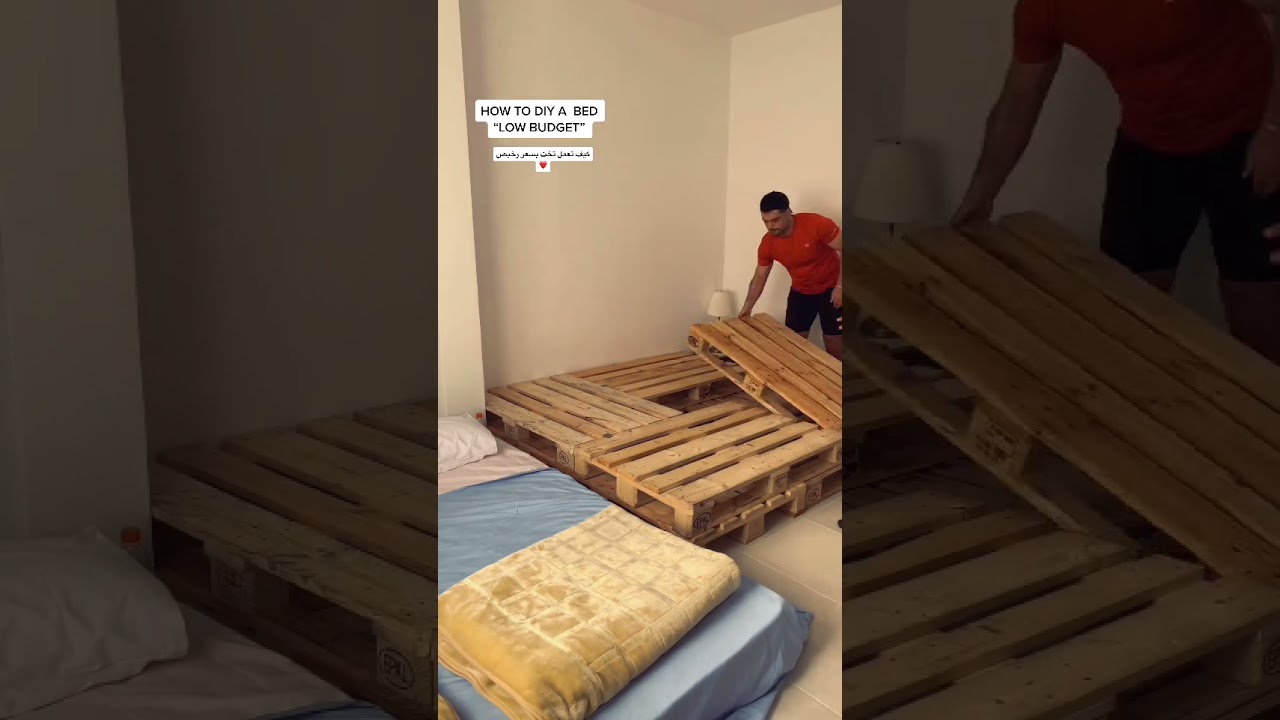 How To Make A Diy Low Budget Bed tiktok 7abkeh