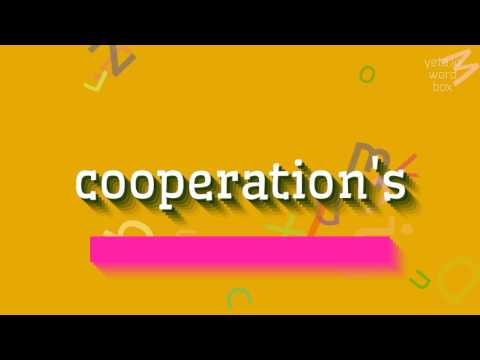 How to say "cooperation's"! (High Quality Voices)