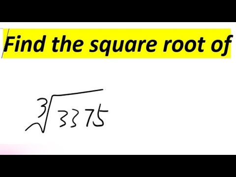 find the square root of 3375^(1/3), you might make a mistake for that. olympiad math, algebra