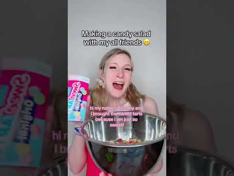 #pov Making candy salad with all my friends☺️ #candysalad #trend #viral #pov #acting #foryou #funny