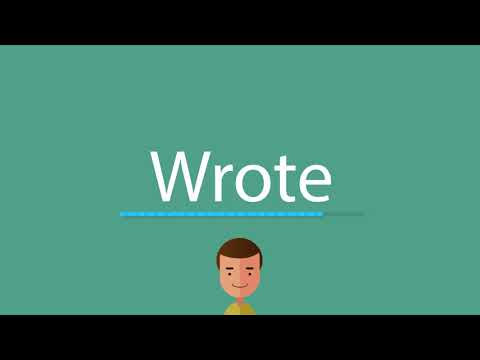 How to pronounce Wrote