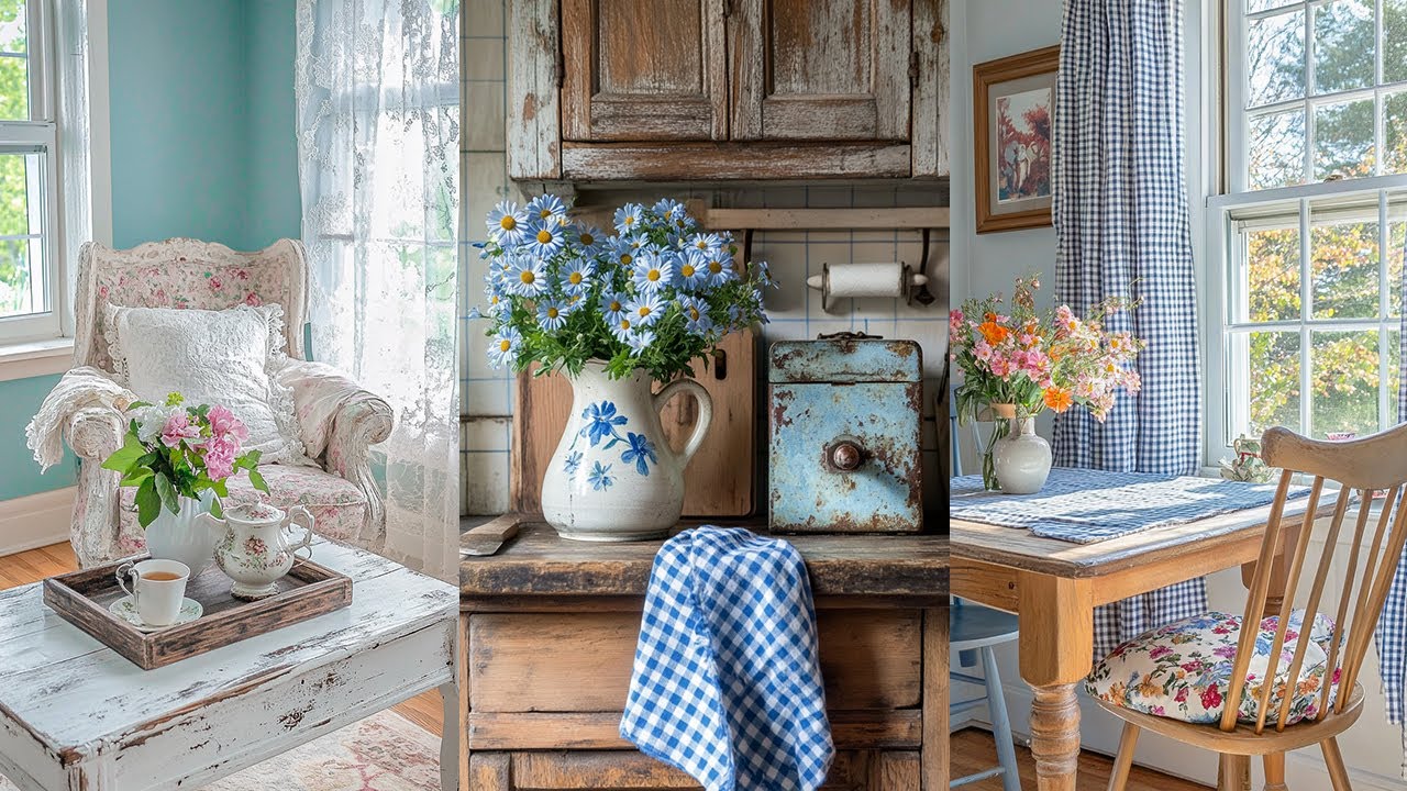 Vintage Country Decor Ideas for a Rustic Small Cottage Farmhouse