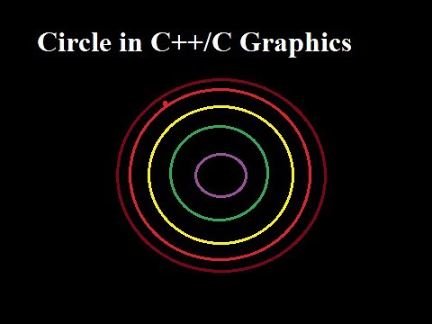 how to draw circle and color using graphics in c++| learn tricks of circle using graphics in c++