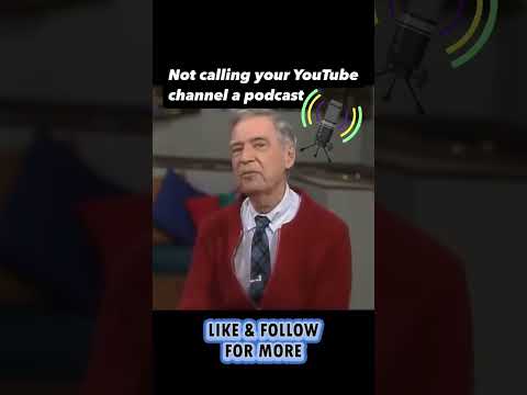 YouTube channels are NOT podcasts. #podcasttipsandtricks