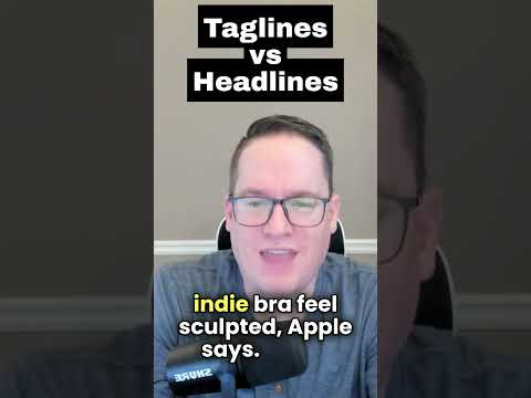 Taglines vs Headlines