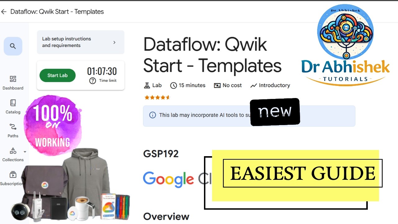 Dataflow: Qwik Start - Templates | FEB 2026 | #GSP192 #qwiklabsarcade2026